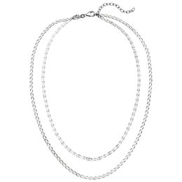 Kette ohne Anhänger Jobo Halsketten Gr. Silber 925 (Sterlingsilber), Länge: 45 cm, silberfarben (silber 925) Damen Ketten ohne Anhänger