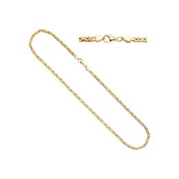 Kette ohne Anhänger Jobo Halsketten Gr. Silber 925 (Sterlingsilber), Länge: 60 cm, goldfarben Damen Ketten ohne Anhänger