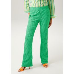 Schlupfhose Aniston CASUAL Gr. 40, N-Gr, grün (smaragd) Damen Hosen Schlupfhosen