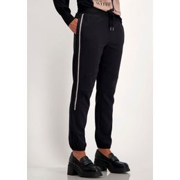 Jogger Pants monari Gr. 36, N-Gr, schwarz Damen Hosen Joggpants Track Pants