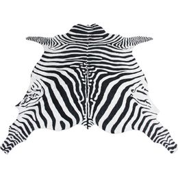 Teppich Bruno Banani "Zebra" Teppiche Gr. B/L: 120 cm x 155 cm, 6 mm, 1 St., schwarz-weiß (weiß, schwarz) Esszimmerteppiche