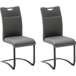 Esszimmerstuhl MCA furniture "Zapara" Stühle grau (anthrazit, schwarz matt) Küchenstühle