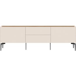 TV-Board Places of Style "Sky45" Sideboards Gr. B/H/T: 176 cm x 37 cm x 47 cm, Breite 176 cm, 2, beige (cashmere farbe) TV-Lowboards