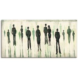 Wandbild Artland "Vor allen" Bilder Gr. B/H: 150 cm x 75 cm, Leinwandbild Gruppen & Familien, 1 St., grün Kunstdrucke