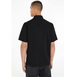 Kurzarmhemd Calvin Klein Gr. XL, N-Gr, schwarz Herren Hemden Kurzarm