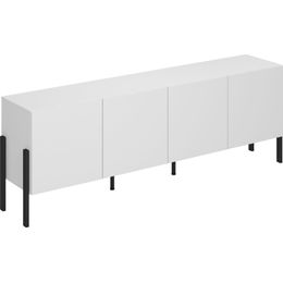 Kommode Helvetia "Jukon" Sideboards Gr. B/H/T: 200 cm x 70 cm x 40 cm, weiss matt, weiß (weiß matt) Kommode