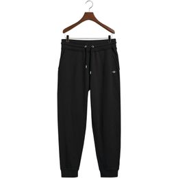 Sweathose Gant "REG SHIELD SWEATPANTS" Gr. XL, N-Gr, schwarz (black) Herren Hosen Sweathosen