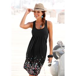 Beach Time Strandkleid BEACHTIME Gr. 34, N-Gr, schwarz Damen Kleider Strandkleider