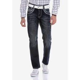 Cipo & Baxx Bequeme Jeans CIPO & BAXX Gr. 29, Länge 32, blau (dunkelblau) Herren Jeans