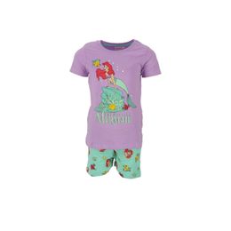 Disney Schlafanzug Disney Arielle die Meerjungfrau Kinder kurzarm Pyjama