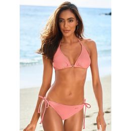 Triangel-Bikini Lascana Gr. 36, Cup A/B, rosa (altrosa) Damen Bikini-Sets Ocean Blue
