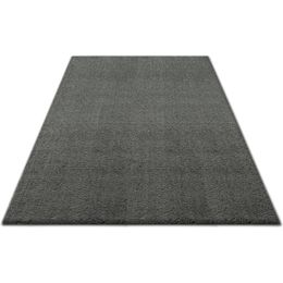 Hochflor-Teppich Andas "Ilvi" Teppiche Gr. B/L: 200 cm x 200 cm, 31 mm, 1 St., grau (dunkelgrau) Esszimmerteppiche
