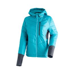 Outdoorjacke Maier Sports "Sirkos Wool W" Gr. 40, blau (türkis) Damen Jacken Sportjacken