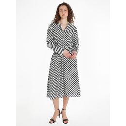 Blusenkleid Tommy Hilfiger Gr. 36, N-Gr, schwarz-weiß (wss, schw ges) Damen Kleider Freizeitkleider