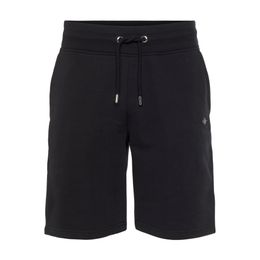 Sweatshorts Gant "REG SHIELD SWEAT SHORTS" Gr. L, N-Gr, schwarz (black) Herren Hosen Shorts