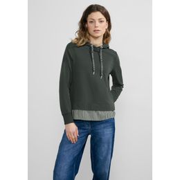 Kapuzensweatshirt Cecil Gr. XXL (46), grün (khaki) Damen Sweatshirts