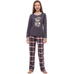 Merry Style Schlafanzug Mädchen Zweiteiliger Schlafanzug Pyjama Lang Winter MS10-192