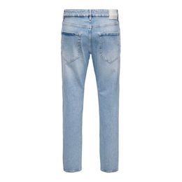 Only & Sons ONLY & SONS Regular-fit-Jeans Regular Denim Pants mit Rissen 5-Pocket Jeans Hose 7128 in Hellblau