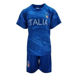 Fashion Boy Fußballtrikot Personalisiertes Fußball Fan Set Italia Italien Trikot + Shorts JS201 (Set