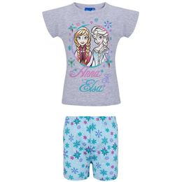 Disney Frozen Pyjama FROZEN Eiskönigin Shorty Pyjama Mädchen Schlafanzug 4 6 8 10 Jahre