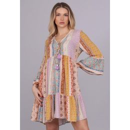 YC Fashion & Style Tunikakleid "Boho-Chic Patchwork Tunika " Alloverdruck