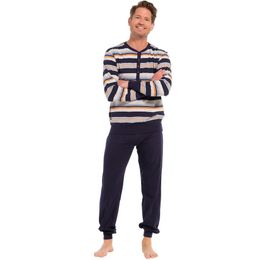 PASTUNETTE Schlafanzug Herren Pyjama lang (2 tlg) Modisches Design