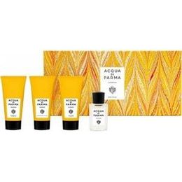 Acqua di Parma Unisexdüfte Colonia Geschenkset Colonia Eau De Cologne Spray 20 ml + Barbiere Refreshing Face Wash 40 ml + Barbiere Soft Shaving Cream 40 ml + Multi Action Face Cream 40 ml