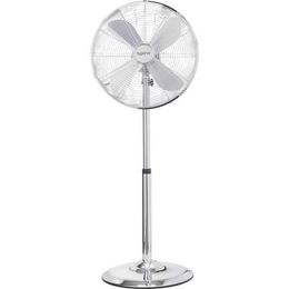 sygonix Standventilator 50 W (B x H) 44.5 cm x 120 cm Silber