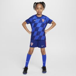 Croatia 2024/25 Stadium Away Nike Replica Fußballset für jüngere Kinder - Blau