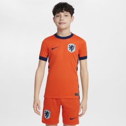 Netherlands (Men's Team) 2024/25 Stadium Home Nike Dri-FIT Soccer Replica Fußballtrikot für ältere Kinder - Orange