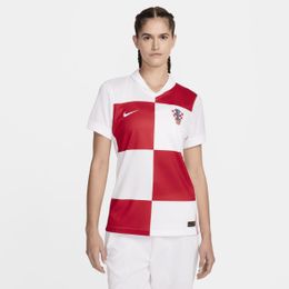 Kroatien 2024/25 Stadium Home Nike Replica Fußballtrikot mit Dri-FIT-Technologie für Damen - Weiß