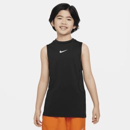 Nike Pro ärmelloses Oberteil für ältere Kinder (Jungen) - Schwarz