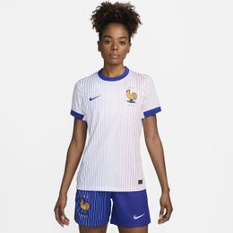 FFF (Men's Team) 2024/25 Stadium Away Nike Replica Fußballtrikot mit Dri-FIT-Technologie (Damen) - Weiß