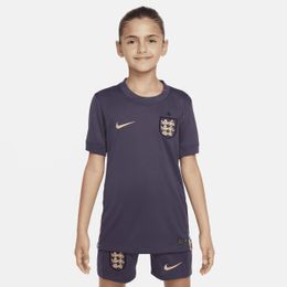 England (Men's Team) 2024/25 Stadium Away Nike Replica Fußballtrikot mit Dri-FIT-Technologie für ältere Kinder - Lila