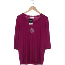 Ulla Popken Damen Langarmshirt, bordeaux, Gr. 42