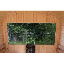 Wolff Fenster Rückwand-Fenster, für Sauna Luago 2x2, beige