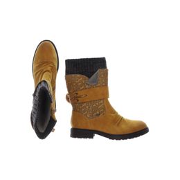 Rieker Damen Stiefel, gelb