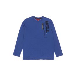 Esprit Herren Langarmshirt, blau, Gr. 164