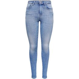 Only Skinny-fit-Jeans ONLPOWER MID PUSH UP SK REA934, blau