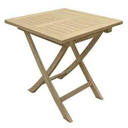 Tisch SOLO quadratisch 70x70 cm Teak B-grade unbehandelt