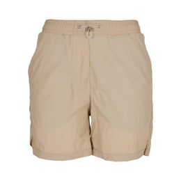 Urban Classics Stoffhose Damen Ladies Crinkle Nylon Shorts (1-tlg), beige