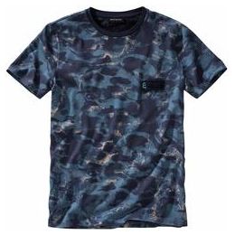 Mey & Edlich Mey & Edlich Herren Action-Painting-Shirt blau 46 - 46