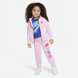 Nike XO Swoosh Tricot Set Trainingsanzug für Kleinkinder - Pink