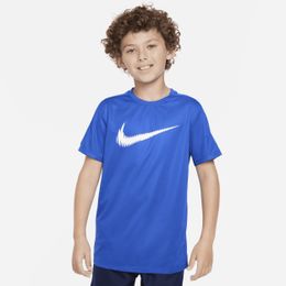 Nike Trophy23 Dri-FIT Kurzarm-Oberteil für ältere Kinder - Blau