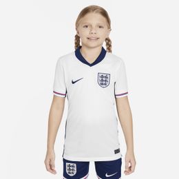 England (Men's Team) 2024/25 Stadium Home Nike Replica Fußballtrikot mit Dri-FIT-Technologie für ältere Kinder - Weiß