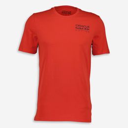 TK Maxx Rotes T-Shirt mit Schwarzem Logo