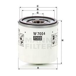 MANN-FILTER Ölfilter (W 7054) für Ford Focus IV Galaxy MK III Mondeo V S-Max Usa