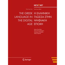 Springer The Greek Language in the Digital Age, Kartoniert (TB)