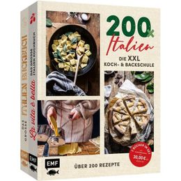 200 x Italien - Die XXL Koch- und Backschule - Svenja Mattner-Shahi, Britta Welzer, Andrea Menichelli, Gebunden