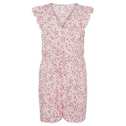 Vero Moda GIRL - Jumpsuit VMHAYA FLOWERS kurz in heavenly pink, Gr.116